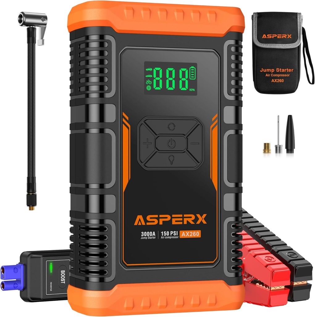 Arrancador con compresor de aire – 3000 Amp - Mr. Gadget